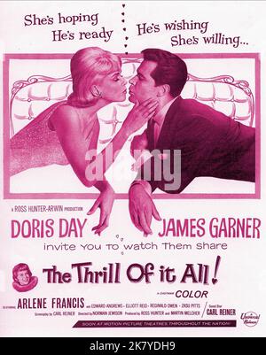 THE THRILL OF IT ALL USA 1963 Beverly (DORIS DAY) and Gerald (JAMES ...