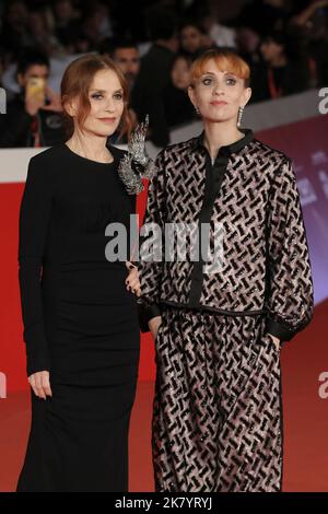 Isabelle Huppert and her daughter Lolita Chammah attending the premiere ...