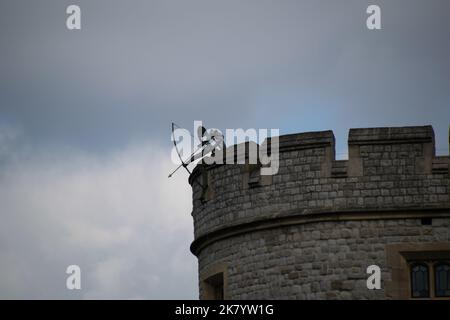 Archer sculpture, part of an exhibition at the Tower of London ...