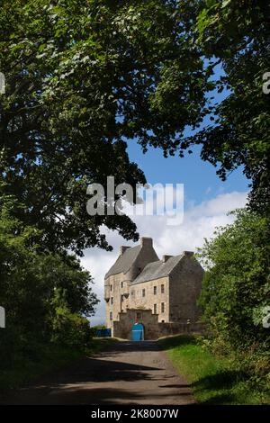 Scottish Castle Midhope in Edinburgh. Localization of the television ...