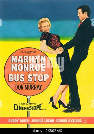 Don Murray & Marilyn Monroe Poster Film Bus Stop (USA 1956) Characters ...