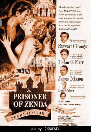 DEBORAH KERR as Princess Flavia and STEWART GRANGER as Rudolf ...