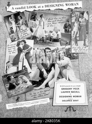 DESIGNING WOMAN 1957 MGM film with Gregory Peck and Lauren Bacall Stock ...