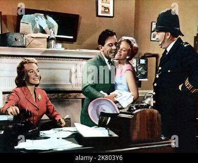 JUST MY LUCK 1957 Rank film with Norman Wisdom and Jill Dixon Stock ...