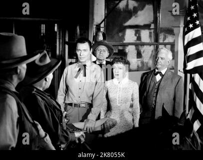 TEXAS LADY, Barry Sullivan, Claudette Colbert, 1955 Stock Photo - Alamy