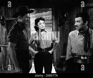 LLOYD BRIDGES, RUTH ROMAN, ZACHARY SCOTT, COLT .45, 1950 Stock Photo ...