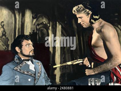 LESLIE BRADLEY, BURT LANCASTER, THE CRIMSON PIRATE, 1952 Stock Photo ...