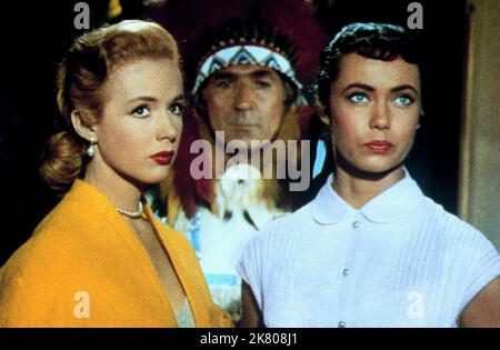 Betta St. John, Piper Laurie & Victor Mature Film Dangerous Mission ...