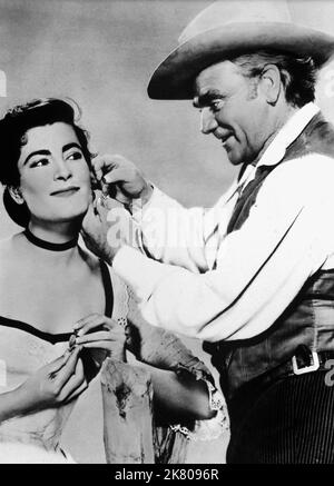 Iren Papas & James Cagney Film Tribute To A Bad Man (1959) Characters ...