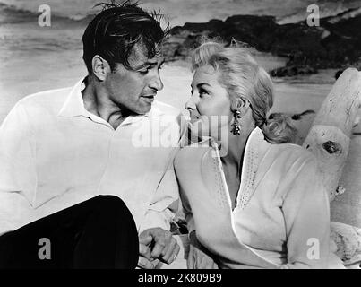 Lex Barker & Mari Blanchard Film Jungle Heat (1954) Characters: Dr. Jim ...