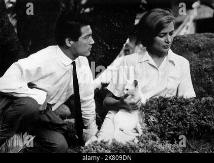 EMMANUELLE RIVA and EIJI OKADA in HIROSHIMA MON AMOUR (1959), directed ...