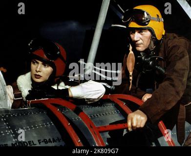 Film still from 'Jet Pilot' starring Janet Leigh and John Wayne. Dated ...