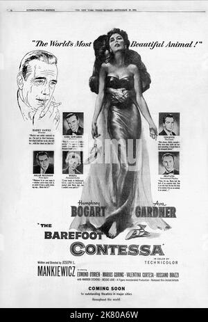 HUMPHREY BOGART and AVA GARDNER in THE BAREFOOT CONTESSA (1954 ...