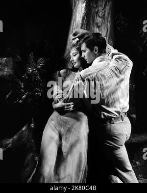 Anthony Perkins & Audrey Hepburn Film: Green Mansions (1959) Characters: Abel, Rima Director ...