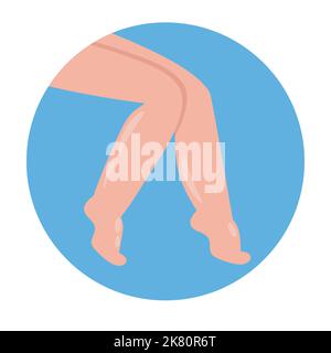 Edema foot. Swollen leg and ankle, vector lymphedema or lymphoedema disease of lymphatic system ...