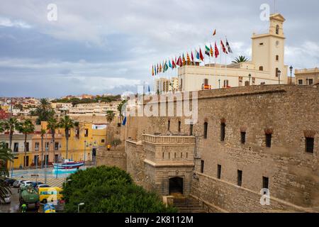 Melilla Fortress. Traditional Architecture in Old Melilla, Melilla is ...