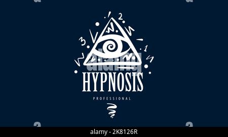 Hand-drawn logo for professional hypnosis Stock Vector Image & Art - Alamy