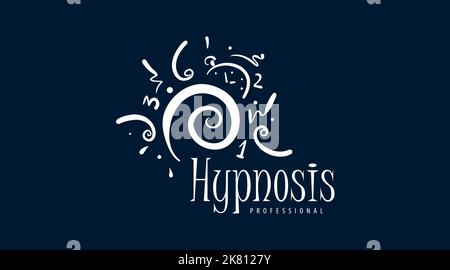 Hand-drawn logo for professional hypnosis Stock Vector Image & Art - Alamy