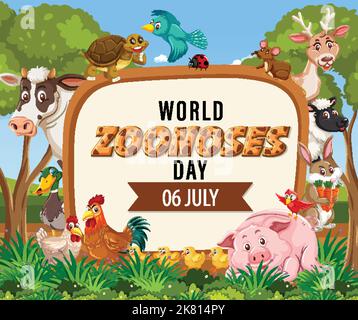 World zoonoses day poster design illustration Stock Vector Image & Art - Alamy
