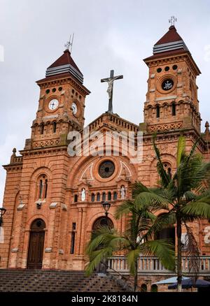 Yolombo, Antioquia - Colombia. July 24, 2022. Chiva or ladder truck ...