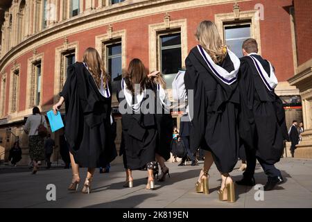 Talented young graduates from Imperial College celebrate their ...