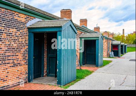 The officers barracks inside of the garrison grounds. Fort York is a ...