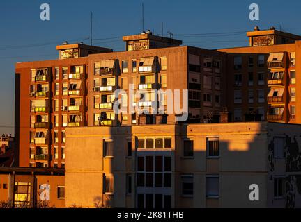 Ex-soviet concrete block houses in eastern-europe Stock Photo - Alamy
