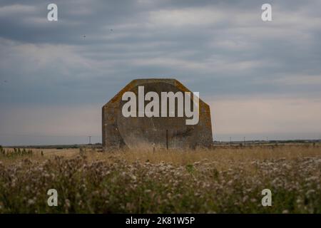 A concrete 'sound mirror' from the interwar years at Kilnsea on the ...