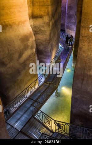 Italy, Basilicata region: Matera. Palombaro Lungo, the enormous cistern ...