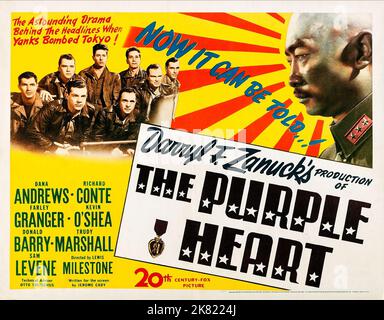 RICHARD LOO POSTER THE PURPLE HEART (1944 Stock Photo - Alamy