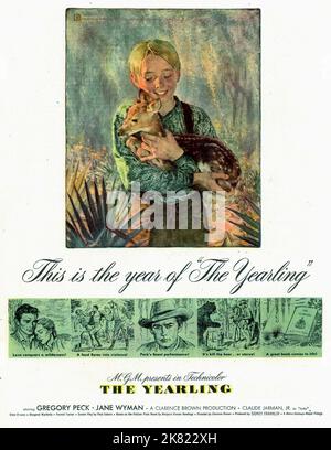 THE YEARLING -1946 POSTER Stock Photo - Alamy
