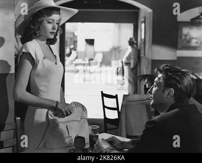 ROBERT MITCHUM and JANE GREER in OUT OF THE PAST (1947), directed by ...