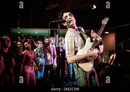 Samuel Holden Jaffe performs as Del Water Gap at The Eastern, Wednesday ...