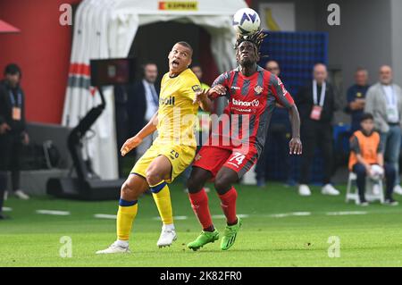 frank tsadjout (cremonese) and sebastien de maio (modena) during US ...