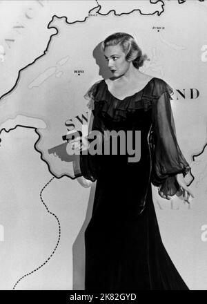 MADELEINE CARROLL in SECRET AGENT (1936), directed by ALFRED HITCHCOCK. Credit: GAUMONT-BRITISH ...
