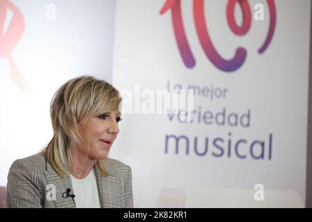Spanish singer Ana Torroja, seen during the presentation of the Cadena ...