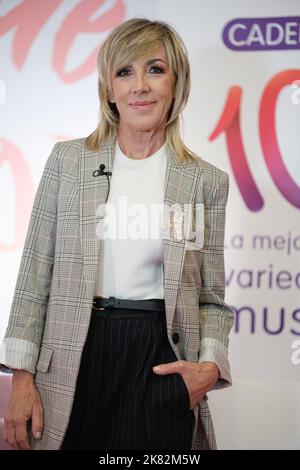 Spanish singer Ana Torroja, seen during the presentation of the Cadena ...