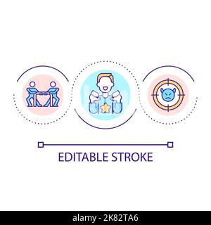 Competitive teamwork loop concept icon Stock Vector Image & Art - Alamy