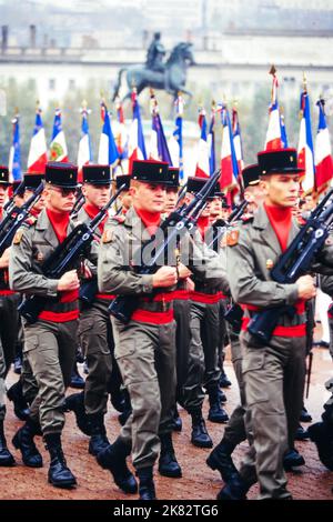 Military defile, November 11th ceremony, Lyon, France Stock Photo - Alamy