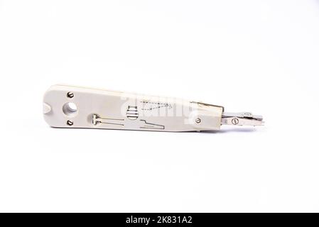 Hand crimp tool for crimping of the round terminals and small heap of ...