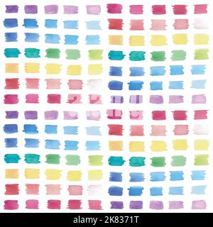 Orange Paint Color Swatches with Shade Names on Brush Strokes Stock ...