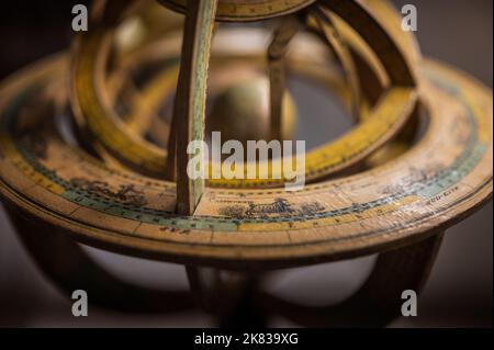 Armillary sphere, 1917. The Aljaferia Palace is a fortified medieval ...