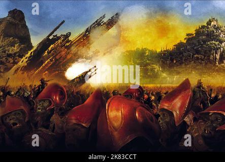 Battle Scene Film: Planet Of The Apes (USA 2001) Director: Tim Burton ...