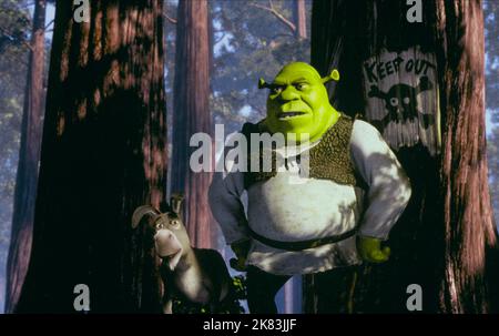 Film Still from "Shrek 2" Shrek, Donkey © 2004 Dream Works Photo ...