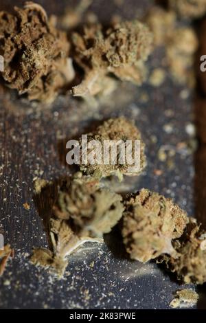 Marihuana medical bad cbd close up botanical background big size high ...