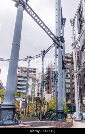 Gasholder Park cozy, waterside retreat featuring a refurbished gas ...