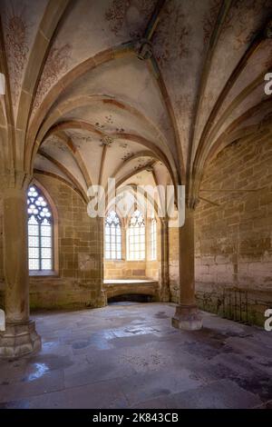star vaults of the chapter house, Maulbronn Monastery (Kloster ...