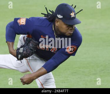 Houston, USA. 20th Oct, 2022. Houston Astros closing pitcher Ryan ...
