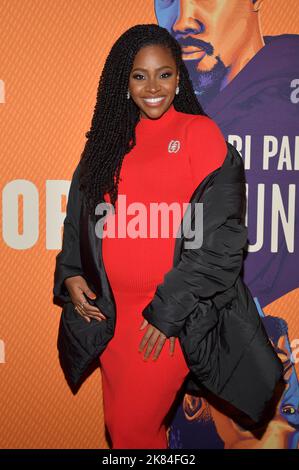Teyonah Parris attends opening night of TOPDOG/UNDERDOG on Broadway at ...