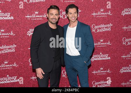 George Krissa and Jonathan Bennett attend Hallmark Channel's Countdown ...